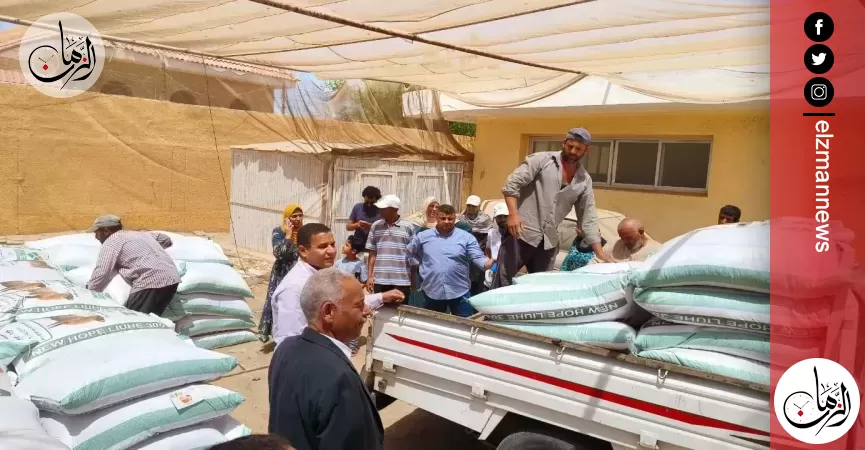 بحوث الصحراء والفاو يوزعان 50 طنًا من الأعلاف لدعم الثروة الحيوانية ...